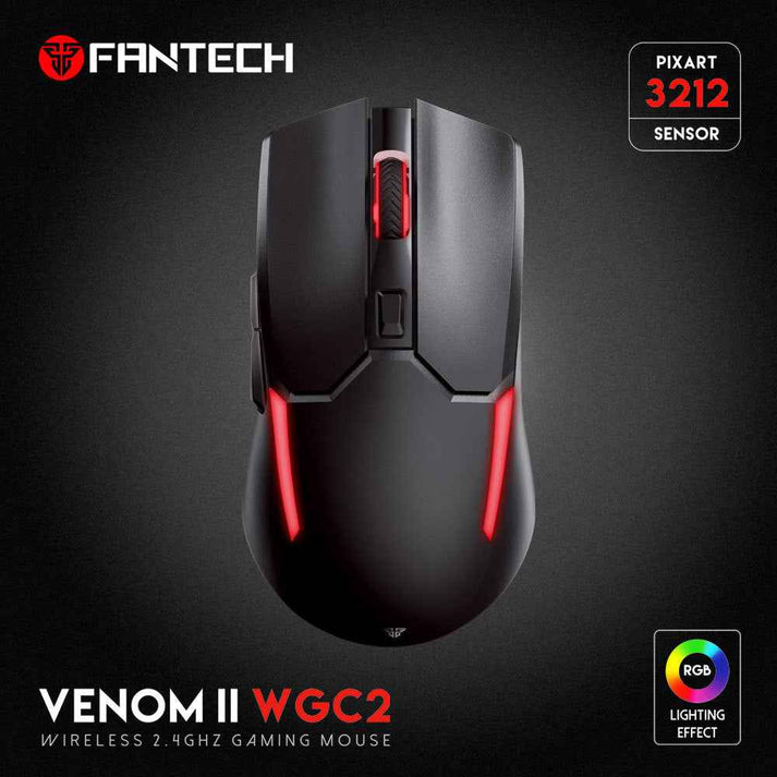 Fantech VENOM II WGC2 Wireless Mouse Gaming Rechargeable - Fantech ...