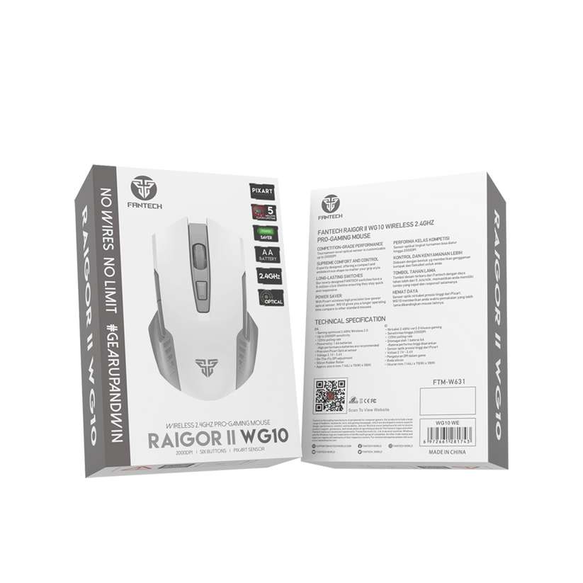 Mouse Wireless Murah RAIGOR II WG10 - Fantech Official – Fantech Indonesia