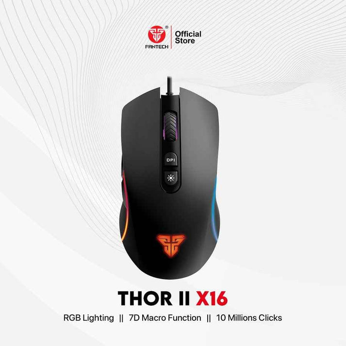 Mouse Gaming PIXART THOR II X16 - Fantech Indonesia