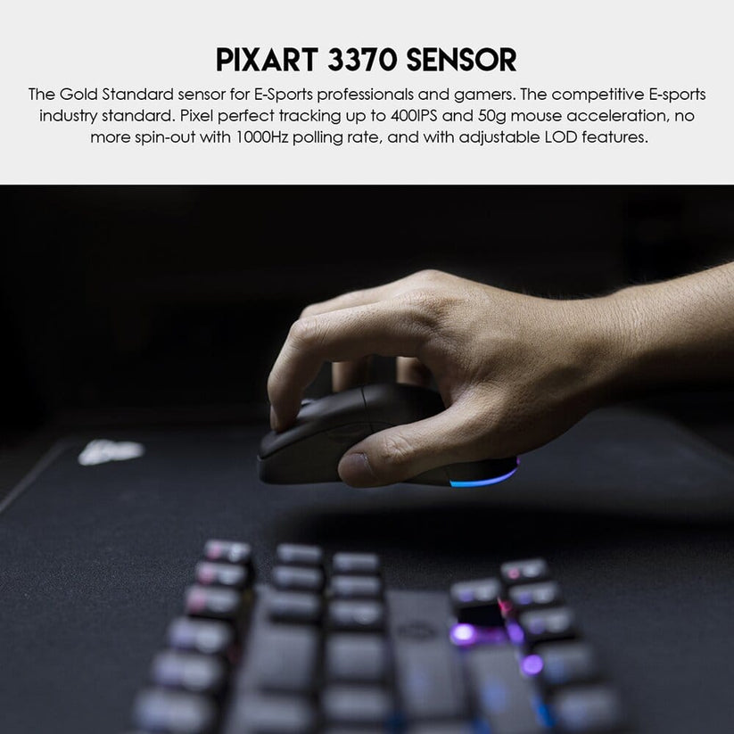 Mouse Gaming RGB Nirkabel Mode Ganda PIXART 3370 HELIOS GO XD5 ...