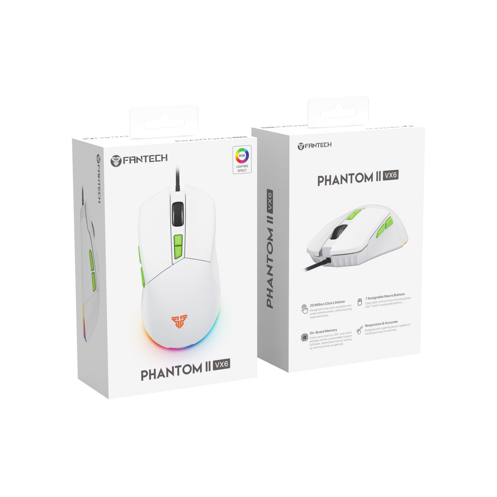 Mouse Gaming Makro RGB PHANTOM II VX6 – Fantech Indonesia